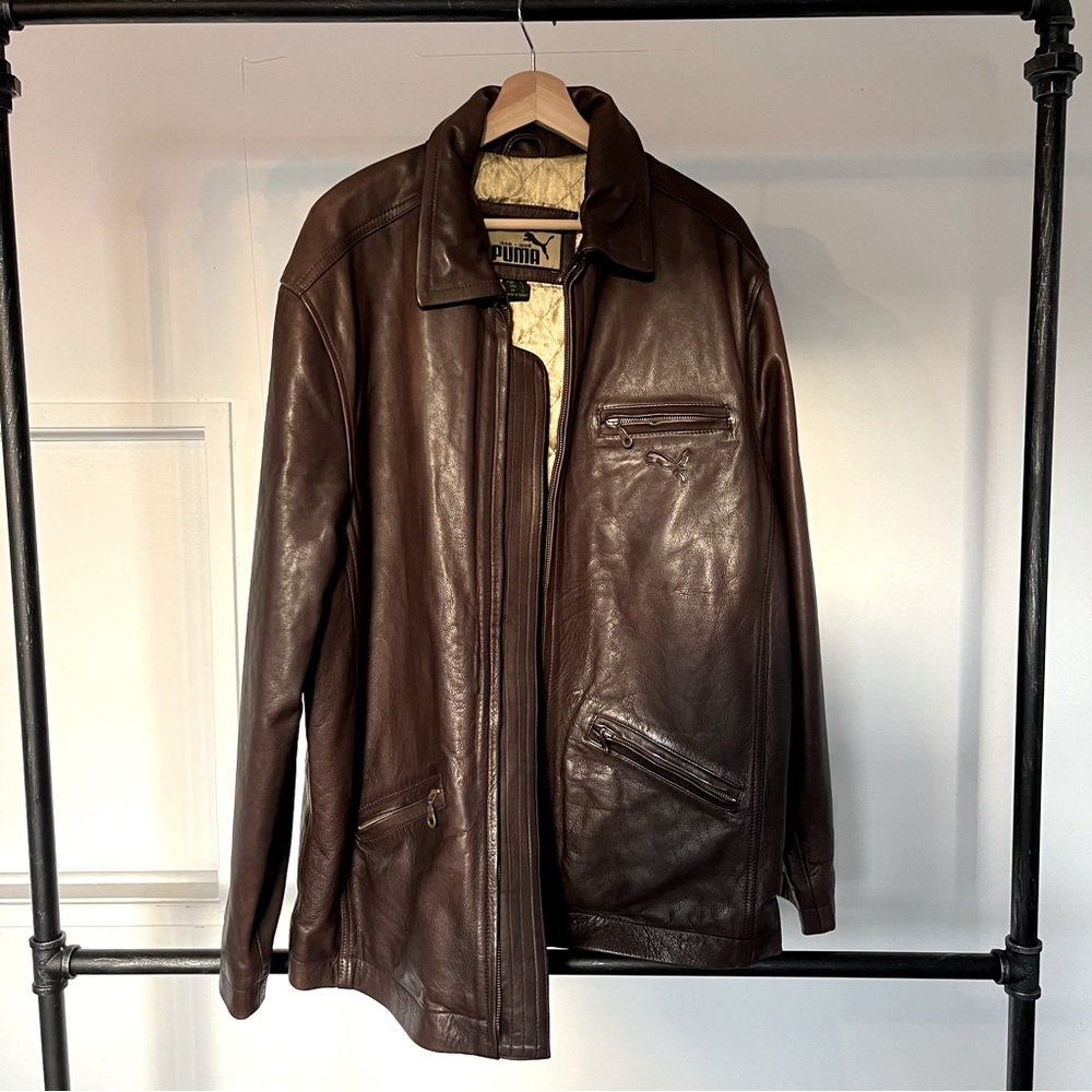 Rare Puma Special Edition 1948-98 Leather Jacket | Sz… - Gem